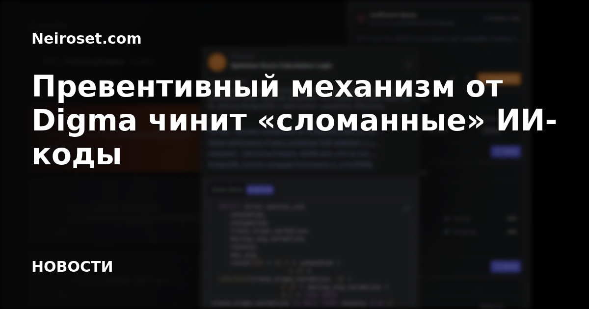Превентивный механизм от Digma чинит «сломанные» ИИ-коды — сервис Neiroset.com
